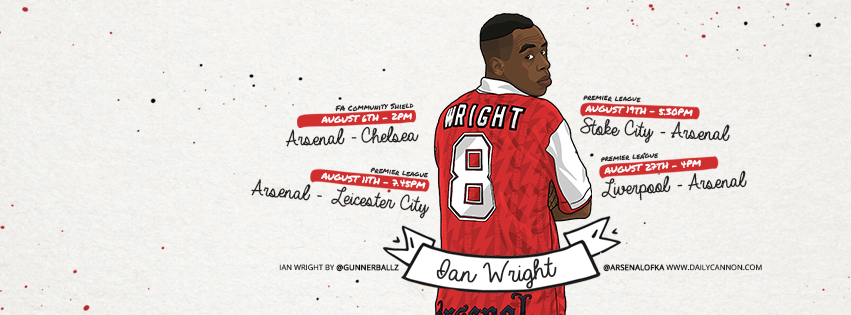 Exclusively drawn Arsenal legend August wallpapers & social media covers