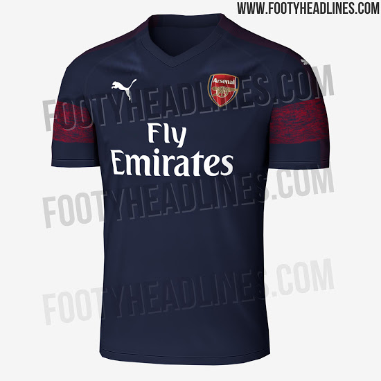 Leaked: Arsenal's 2018-19 Home and Away kits
