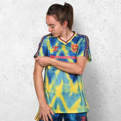 Arsenal stars model new Adidas Humanrace Arsenal shirt