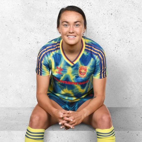 Arsenal stars model new Adidas Humanrace Arsenal shirt