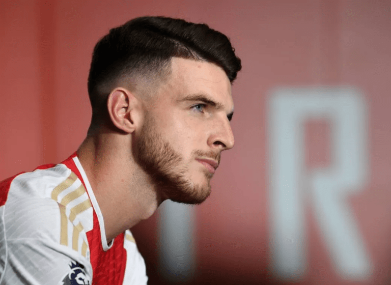 What shirt number will Declan Rice wear at Arsenal?