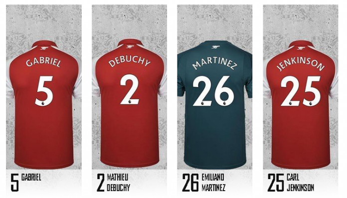 Arsenal's shirt numbers for the 2017/18 season released