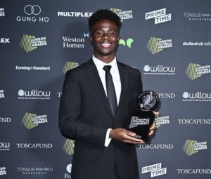 Bukayo Saka wins award for his off-field work