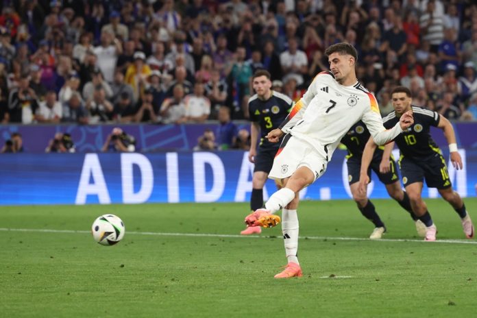 Watch: Kai Havertz goal & assist vs Scotland at Euro 2024